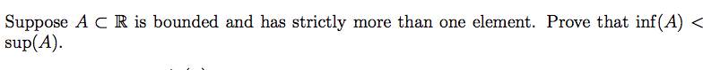 Solved Suppose ACR is bounded and has strictly more than one | Chegg.com
