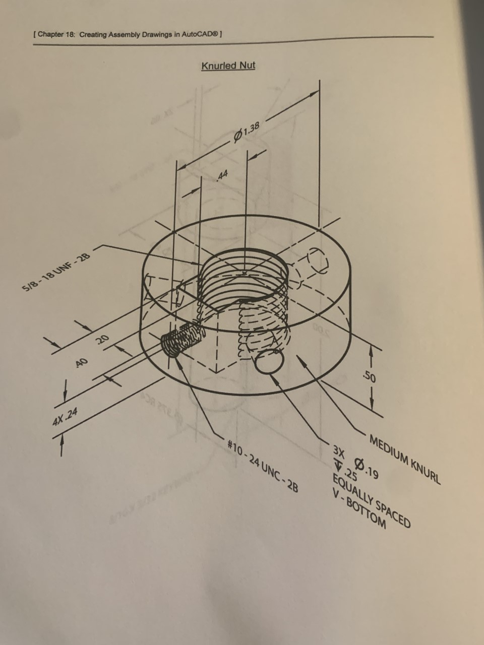 Chapter 18: Creating Assembly Drawings in AutoCAD®] | Chegg.com