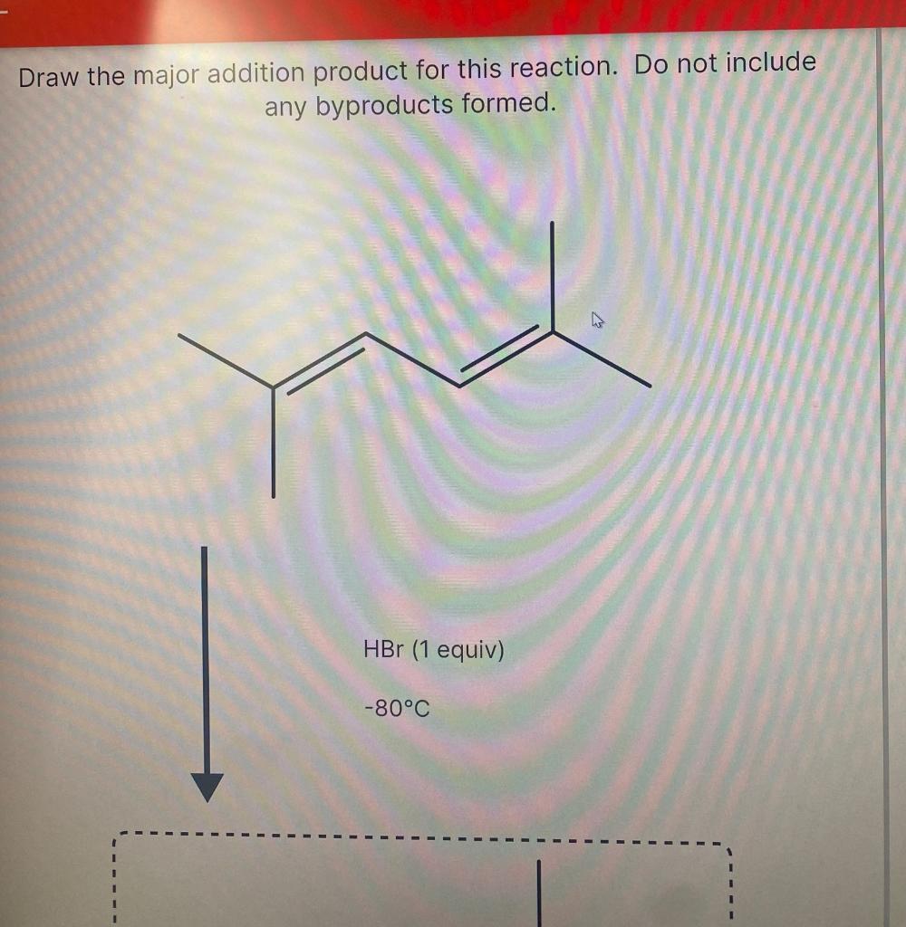 Solved 1 a)Draw the major addition product for this | Chegg.com