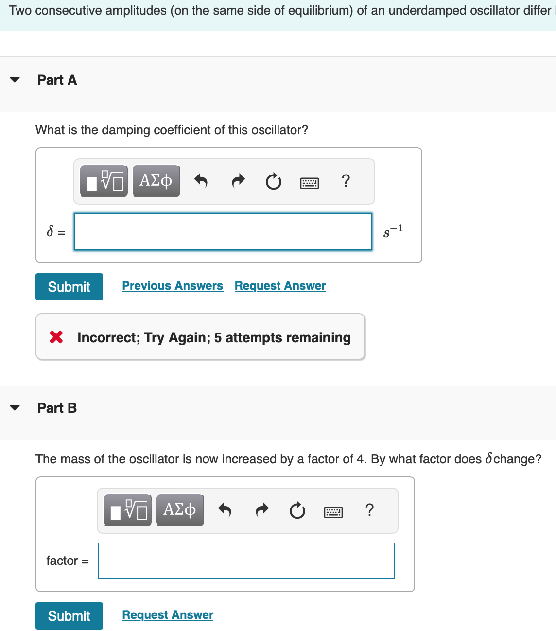 Two consecutive amplitudes (on the same side of | Chegg.com