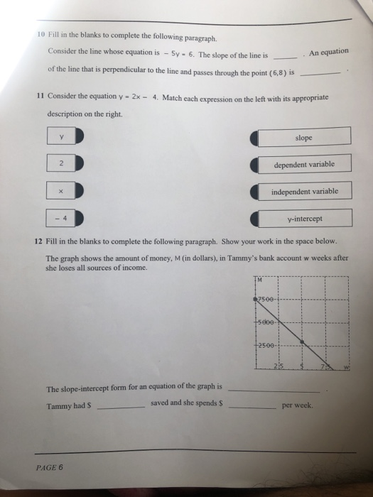 Solved 10 Fill in the blanks to complete the following | Chegg.com