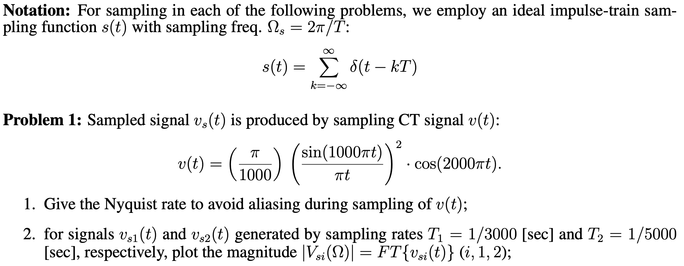 Solved Notation: For sampling in each of the following | Chegg.com
