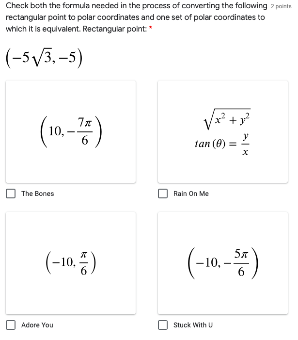 Solved Check both the formula needed in the process of | Chegg.com