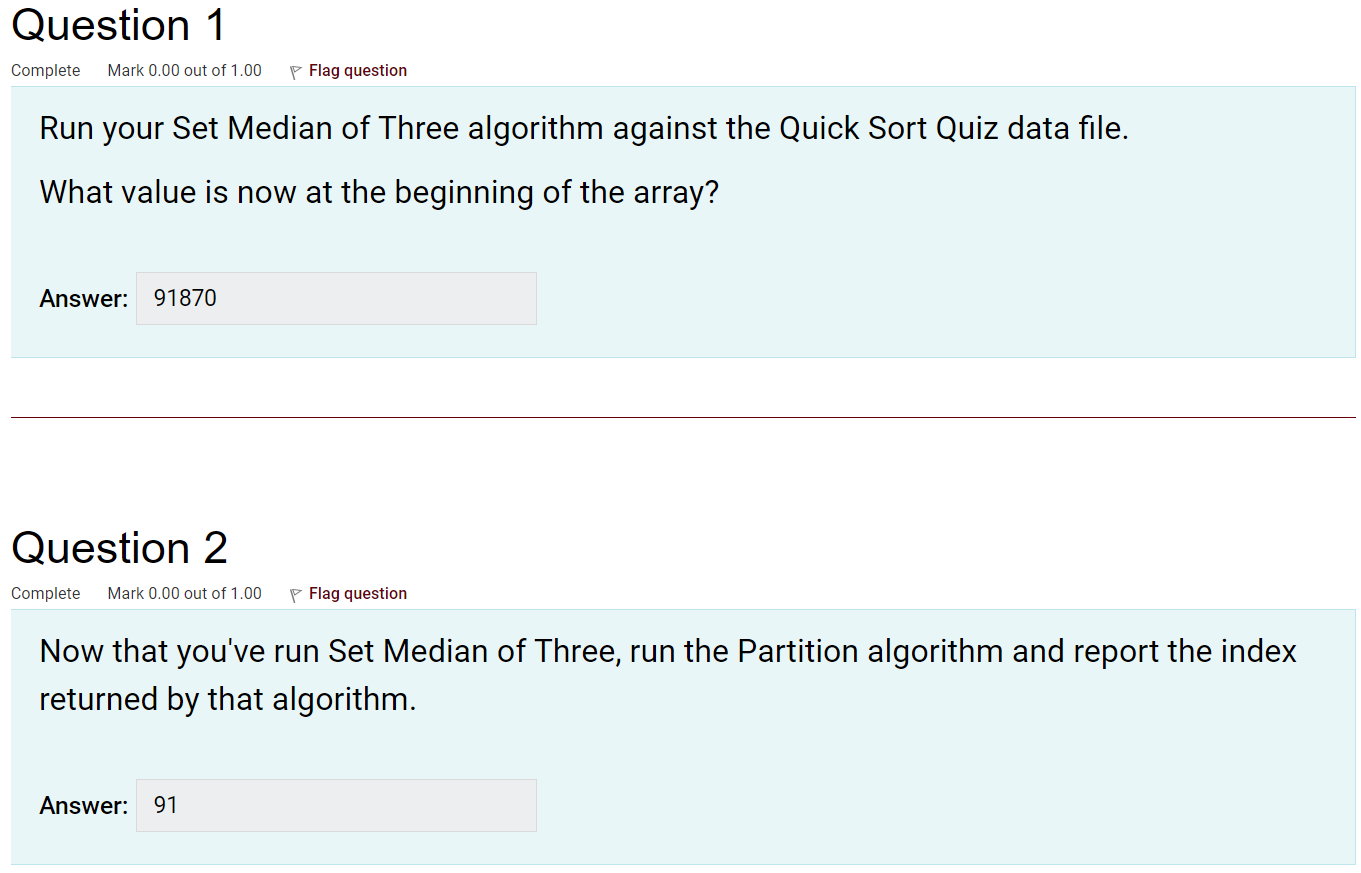 Solved Language is C++ I have a quiz for my programming | Chegg.com