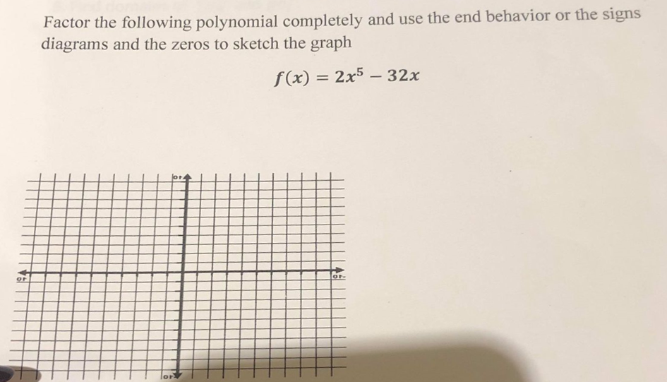 Solved Factor the following polynomial completely and use | Chegg.com