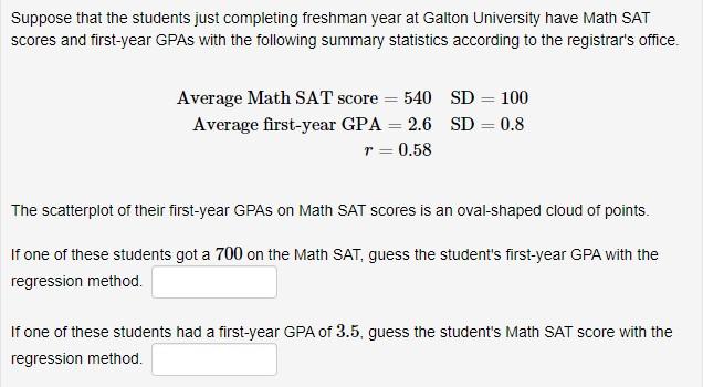 Solved Suppose that the students just completing freshman | Chegg.com