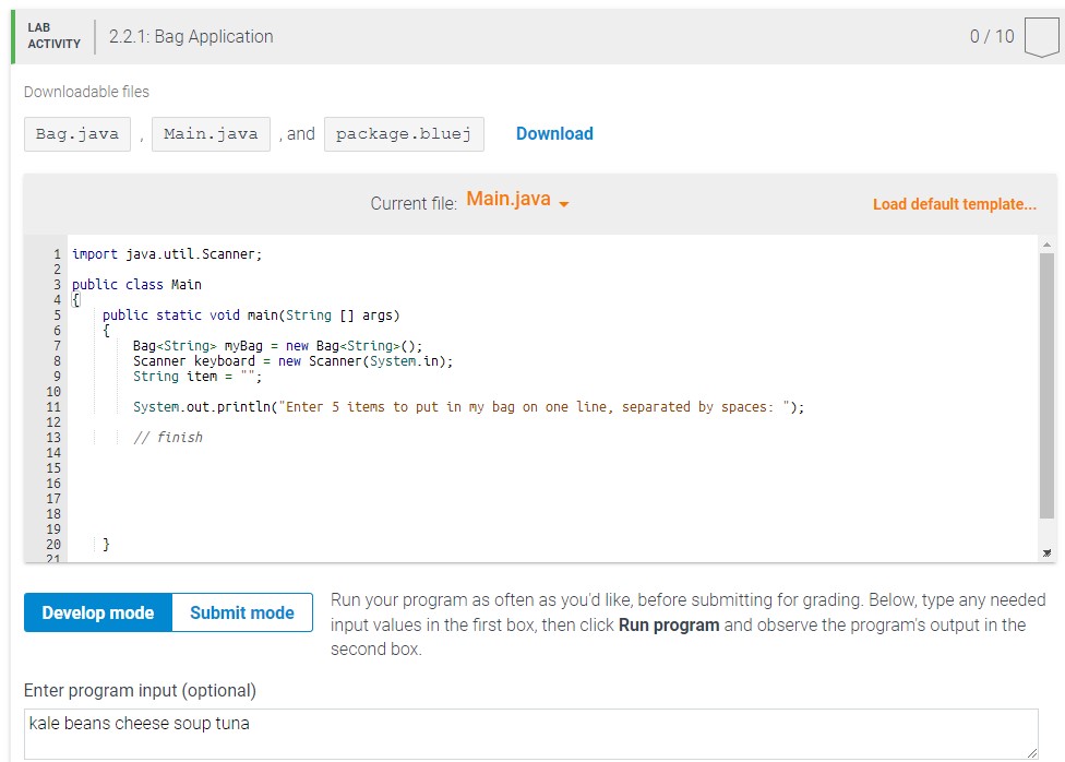 Solved Write a Main program that uses 3 loops to process a | Chegg.com