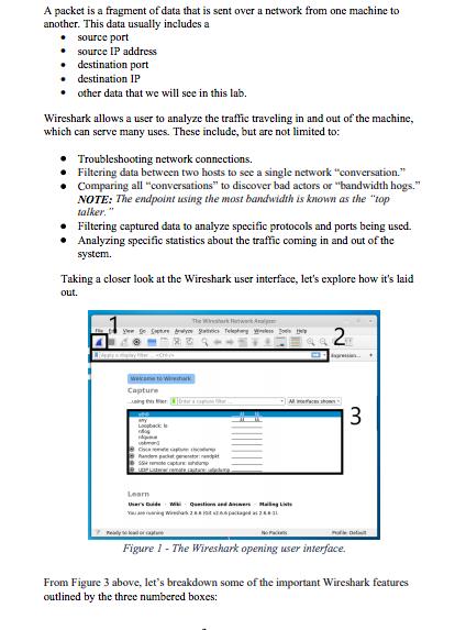 Solved Wireshark Assignment 1. Overview Wireshark is an open | Chegg.com