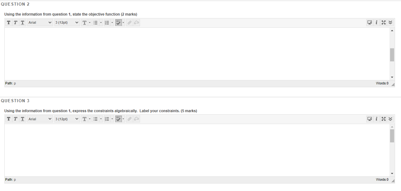 Solved QUESTION 1 Burnt Impressions manufacturers two | Chegg.com