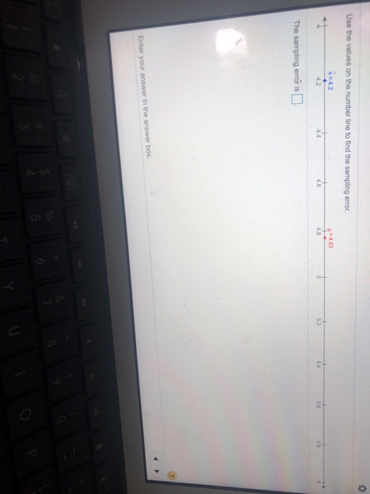 Solved o: Use the values on the number line to find the | Chegg.com