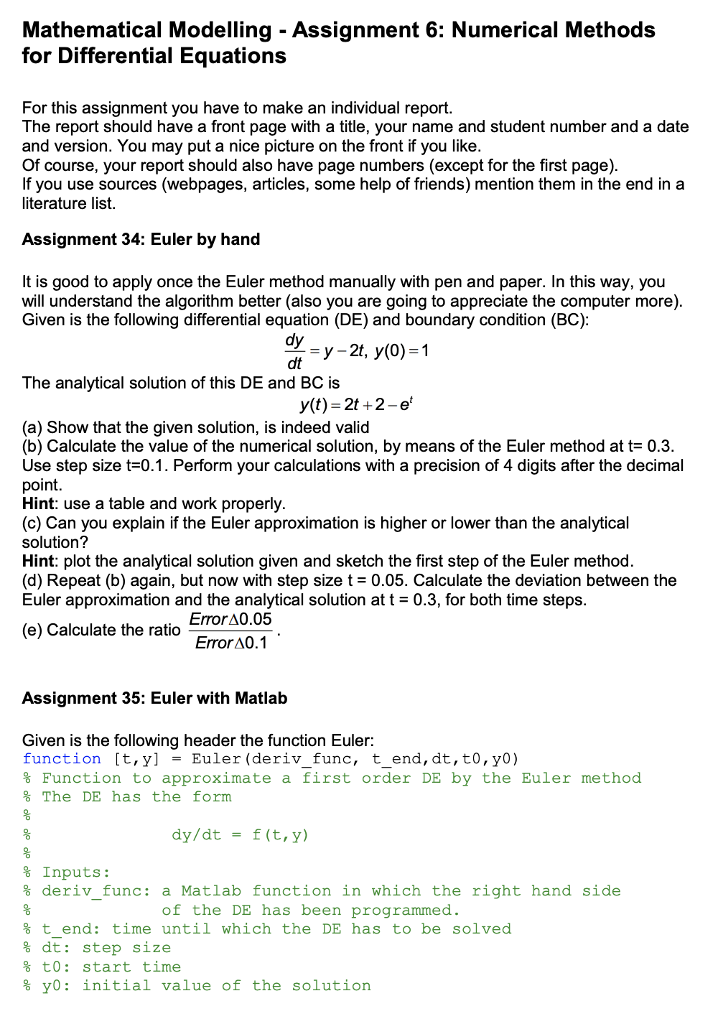 Solved Could you please help me answering my assignment? It | Chegg.com