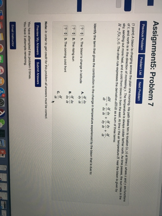 Solved Assignment5 Problem 7 Previous Problem Problem List 6299