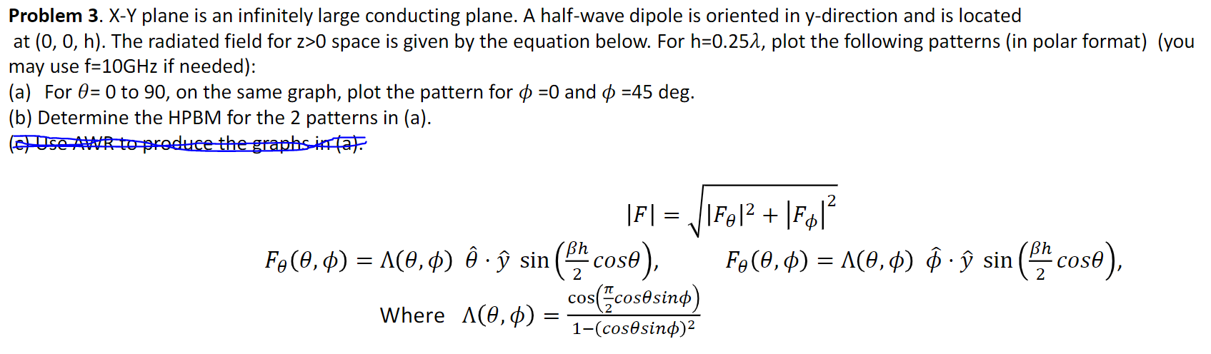 Problem 3. X-Y plane is an infinitely large | Chegg.com
