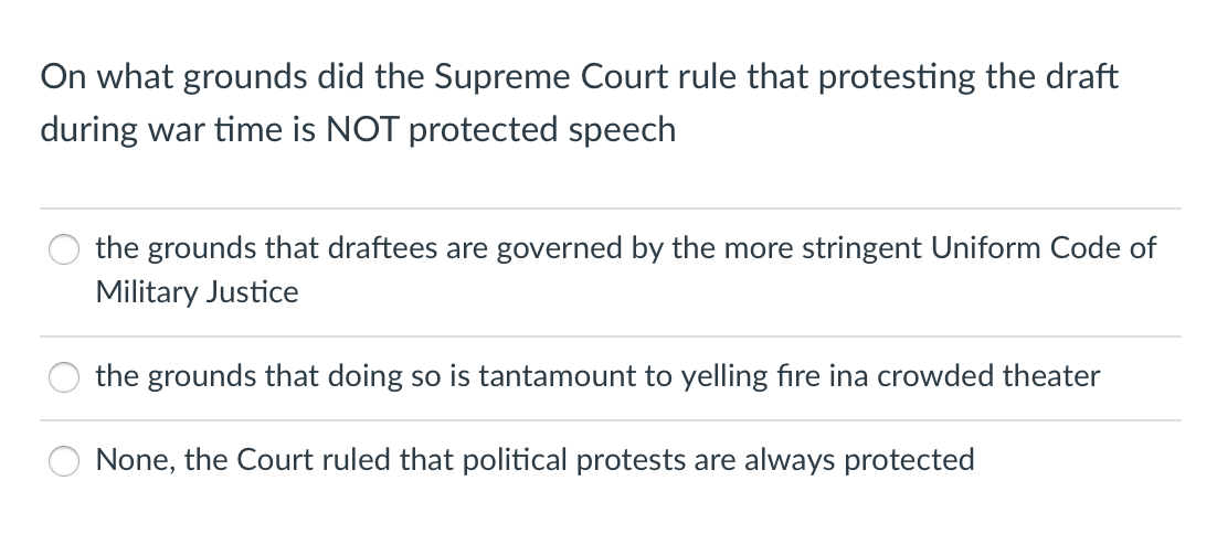 Solved Which of the following is a violation of the 5th | Chegg.com