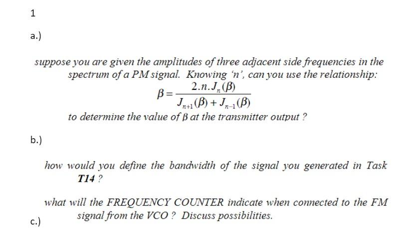 Solved suppose you are given the amplitudes of three | Chegg.com