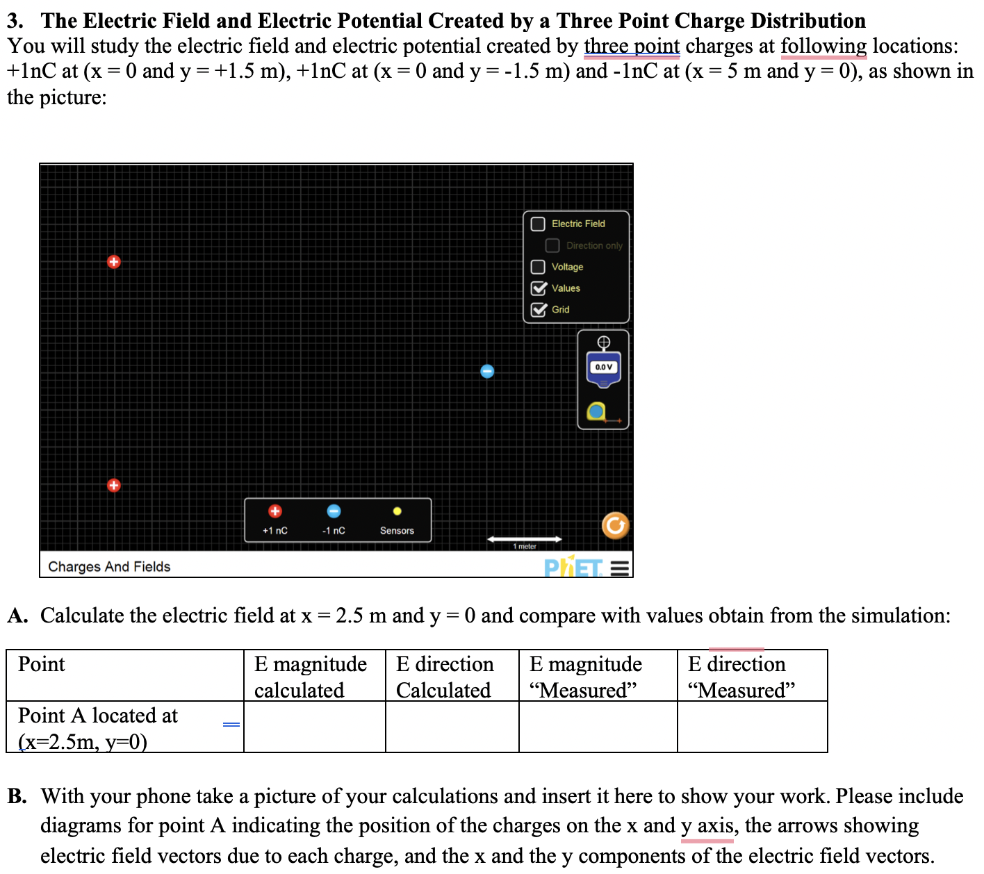 Solved The Electric Field and Electric Potential Created by | Chegg.com