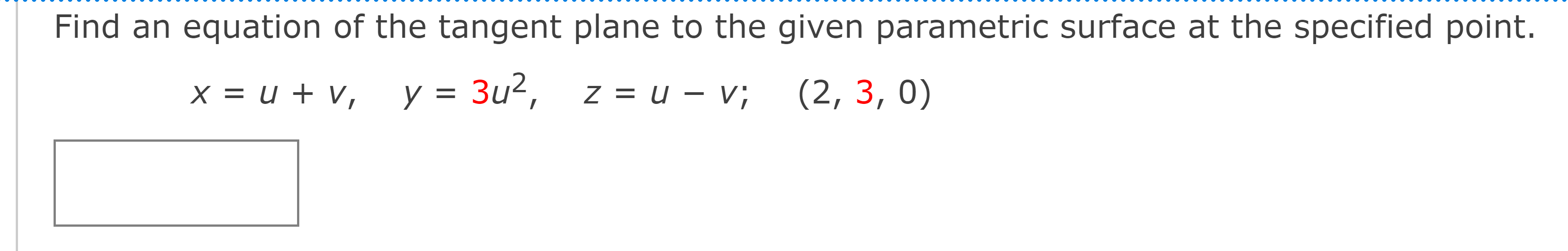 Solved Find an equation of the tangent plane to the given | Chegg.com