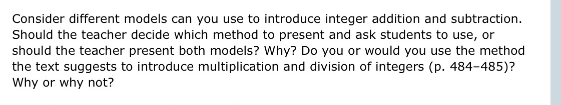 Solved Consider different models can you use to introduce | Chegg.com