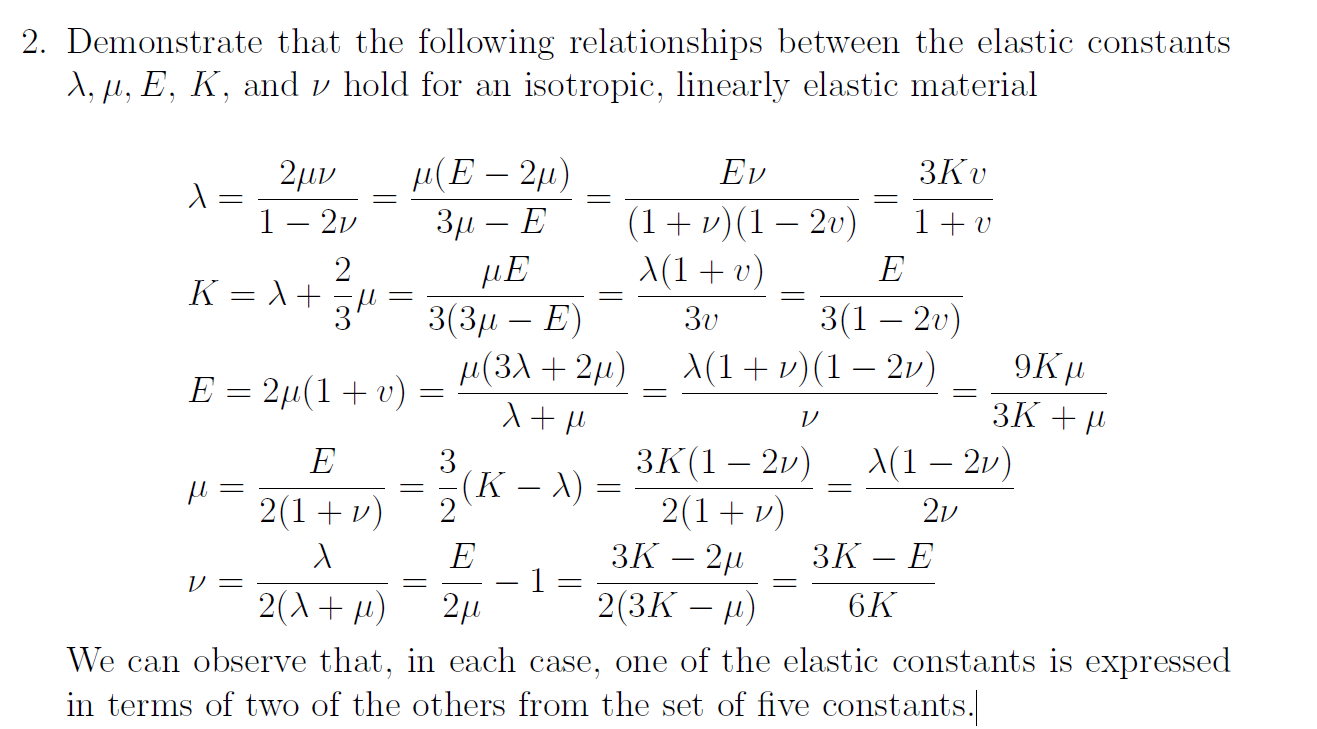 Solved Demonstrate that the following relationships between | Chegg.com