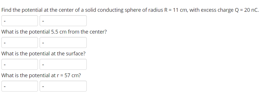 Solved Find the potential at the center of a solid | Chegg.com
