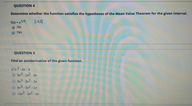 Solved QUESTION 4 Determine whether the function satisfies | Chegg.com