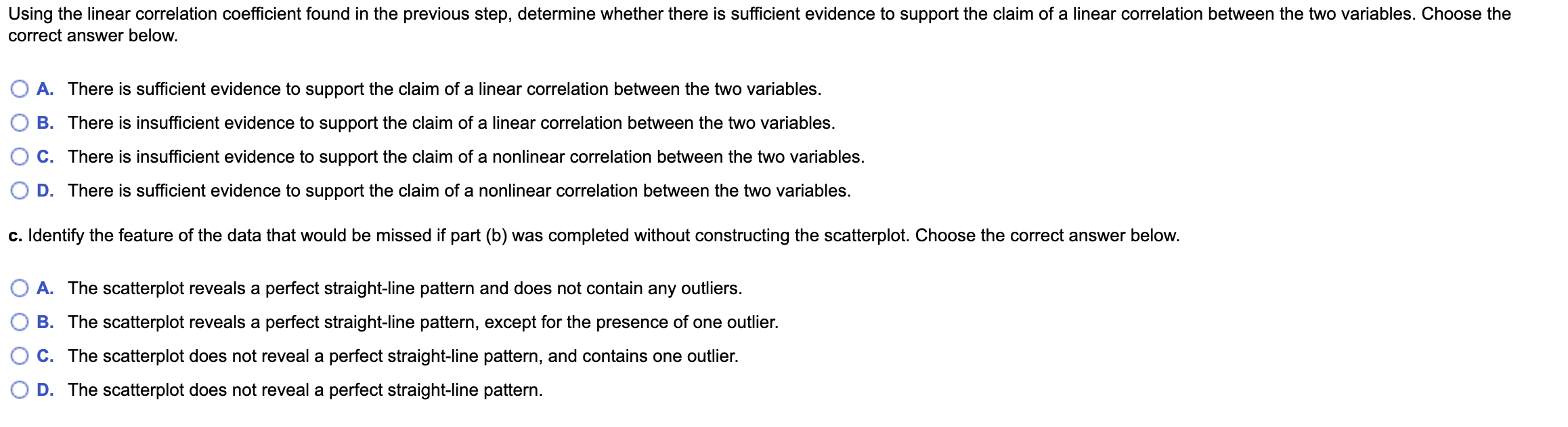 Solved Use The Given Data Set To Complete Parts A Through 