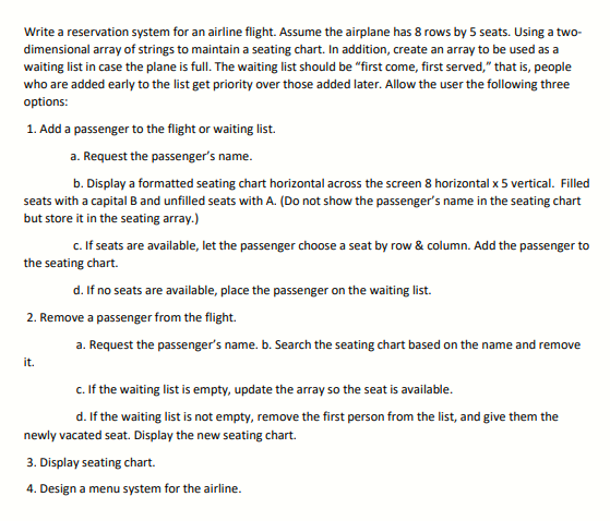 Solved How do I write this program without using objects and | Chegg.com