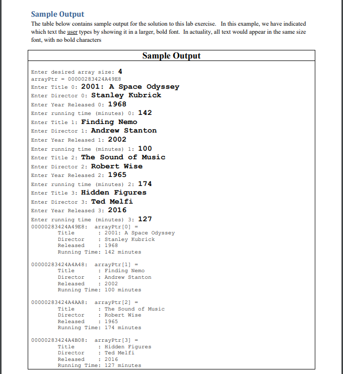 Solved Programming Exercise 1. Define a struct named | Chegg.com