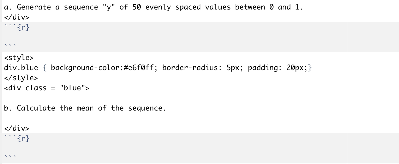 Solved Use R Language Generate a sequence "y" of 50 evenly | Chegg.com