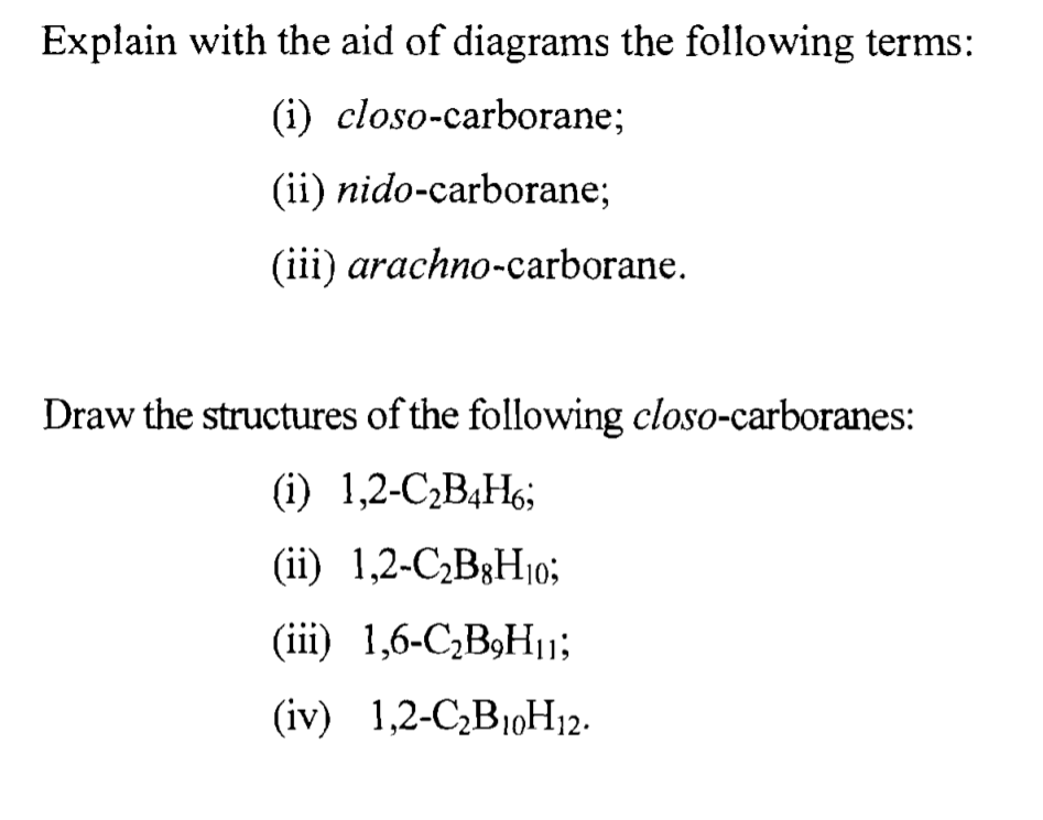 Solved Explain with the aid of diagrams the following terms: | Chegg.com