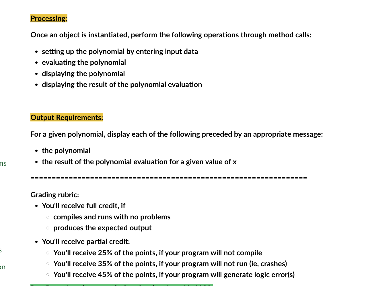 Solved Problem Statement: Develop a program to evaluate | Chegg.com