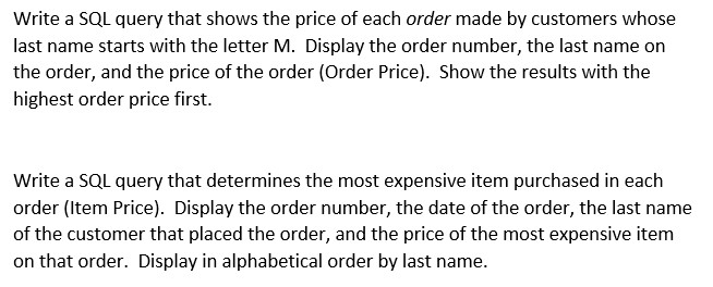 Solved Develop SQL queries to utilize in My SQL Workbench | Chegg.com