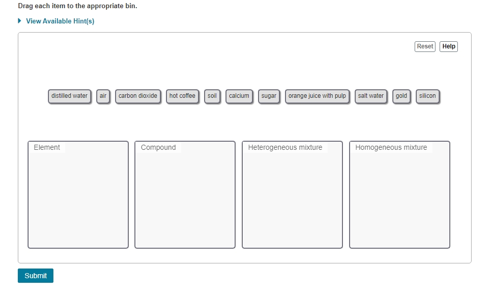 Solved Drag each item to the appropriate bin.View Available | Chegg.com