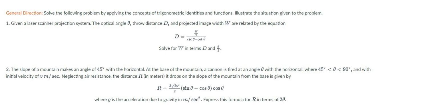 Solved General Direction: Solve the following problem by | Chegg.com