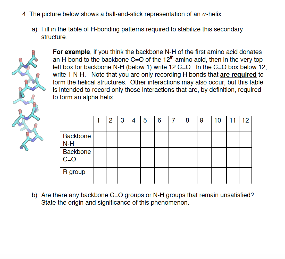 Solved 4. The picture below shows a ball-and-stick | Chegg.com