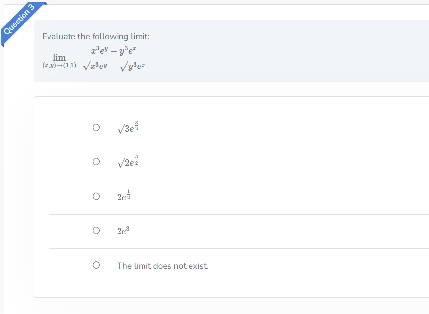Solved Evaluate the following limit: | Chegg.com
