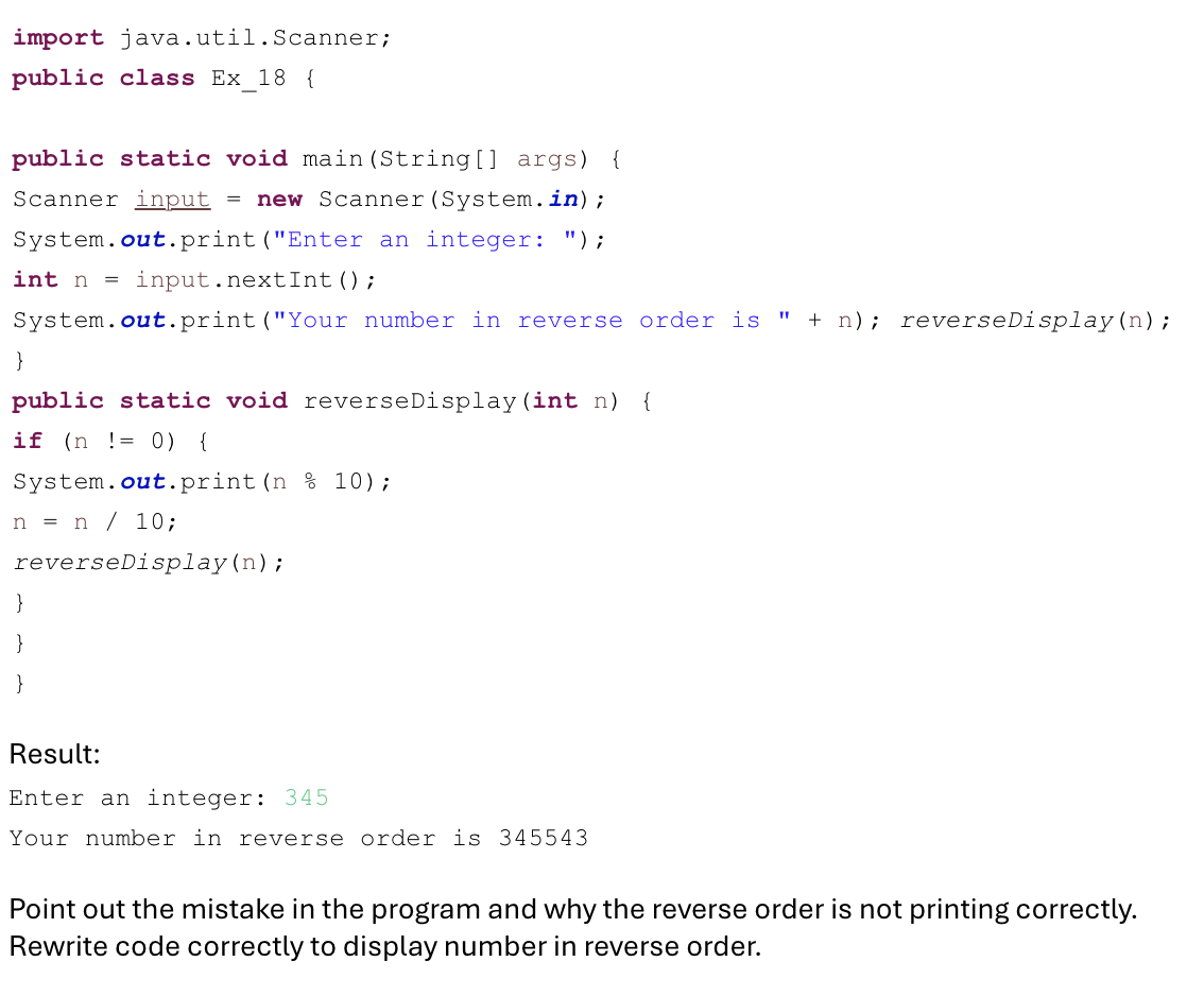 Solved import java.util.Scanner;public class Ex_18 {public | Chegg.com