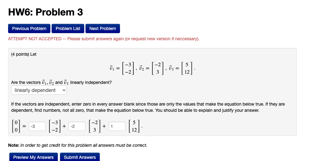 Solved HW6: Problem 3 Previous Problem Problem List Next | Chegg.com