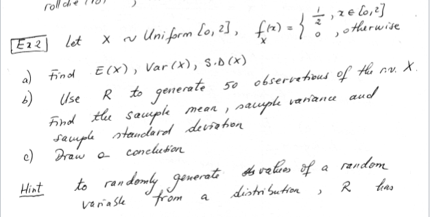 Solved [×2] Let x∼ Uniform [0,2],fx(x)={21,x∈[0,2]0, | Chegg.com