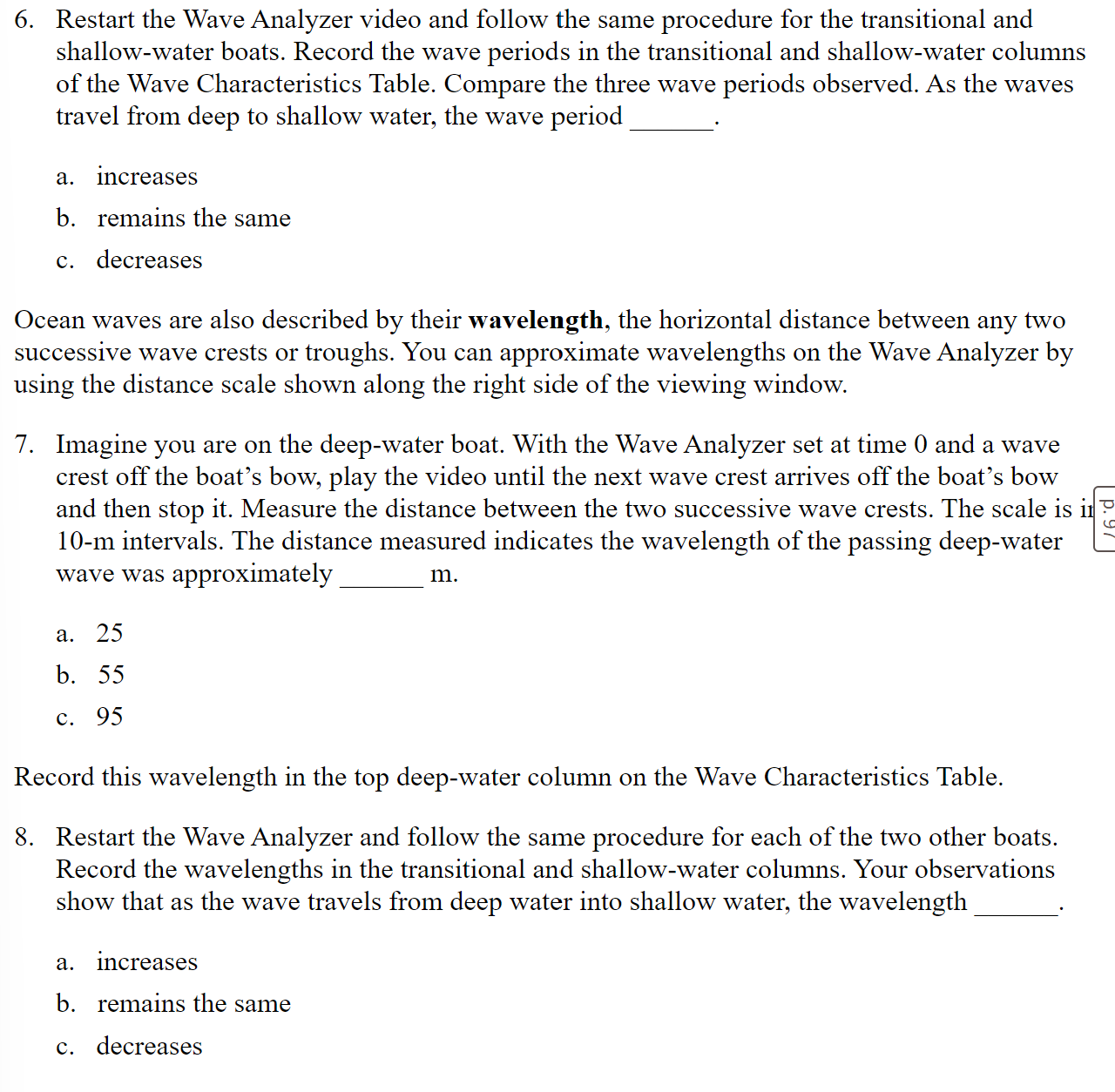 2. The water particle motion in a transitional wave | Chegg.com