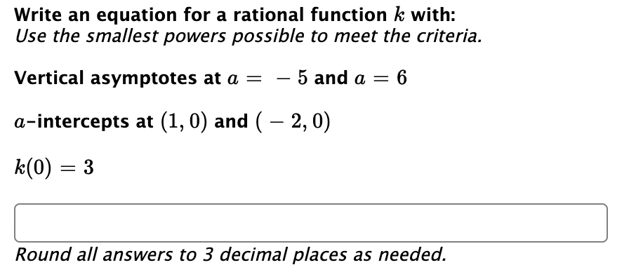 Solved Write An Equation For The Function Graphed Below Use 9958