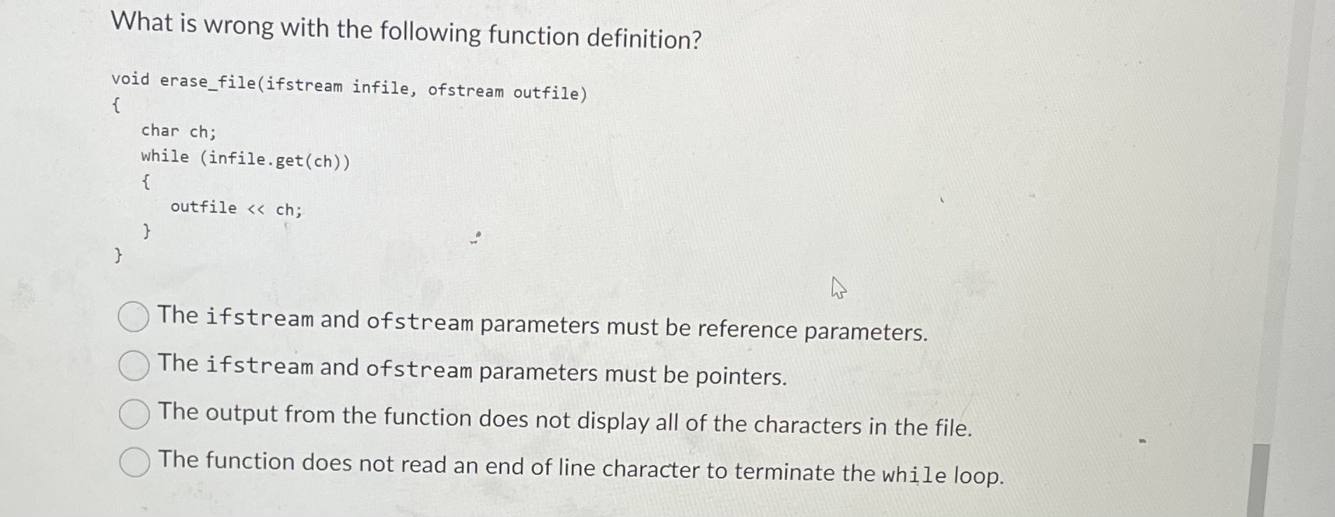 Solved What is wrong with the following function | Chegg.com