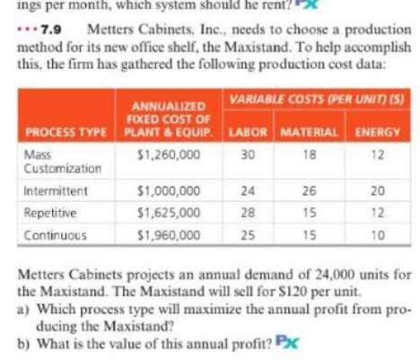 Solved ings per month, which system should he rent? ... 7.9 | Chegg.com