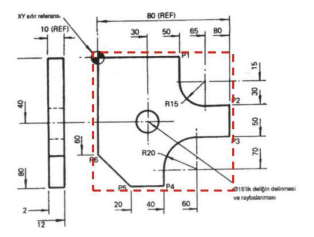 Solved Write an APT code to machine the following workpiece | Chegg.com