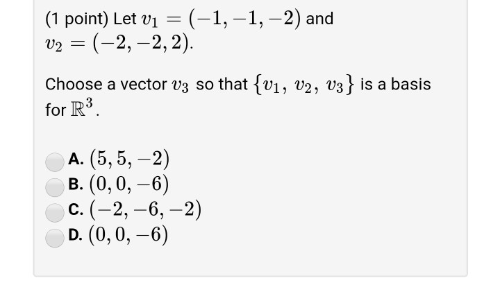 Solved 1 point) Let T:R" + R2 be the linear cransformation | Chegg.com