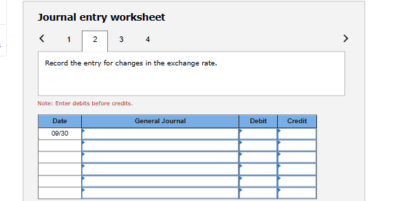 Solved Journal entry worksheet Record the entry for changes | Chegg.com