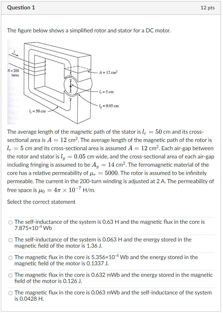 Solved The figure below shows a simplified rotor and stator | Chegg.com