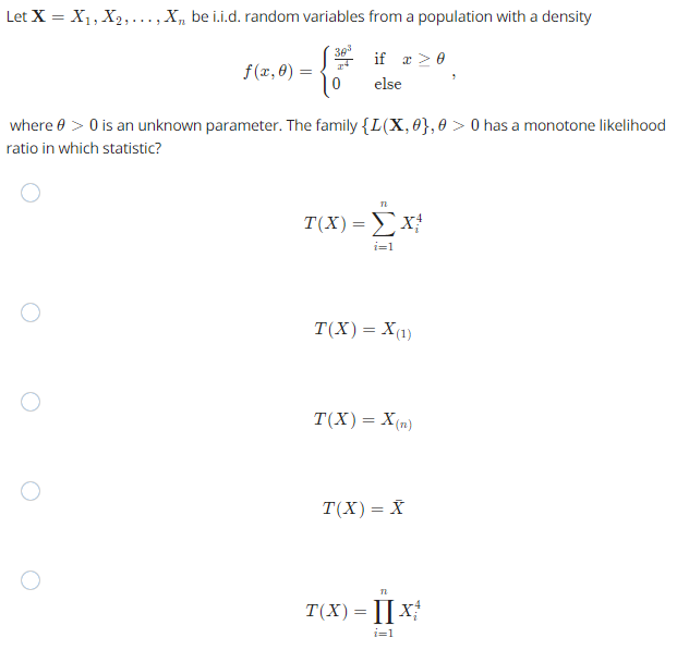 Solved Let X = X1, X2, ..., X, bei.i.d. random variables | Chegg.com