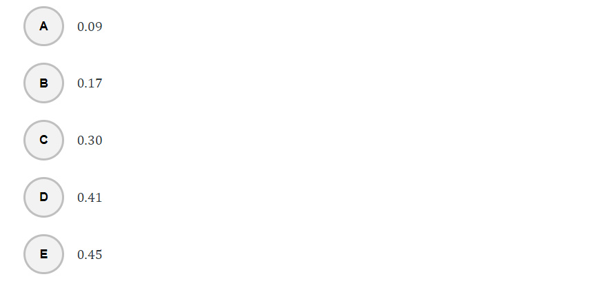 Solved 0.09 0.17 0.30 0.41 0.45 | Chegg.com