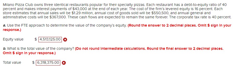 Solved Milano Pizza Club owns three Identical restaurants | Chegg.com Solved Milano Pizza Club owns three Identical restaurants | Chegg.com